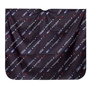 Flagsky Professional Barber Cape,Polyester Hair Cutting Salon Cape,Water and Stain Resistant Apron,Cutting Hair Beard Hairdressing Cape Anti-Static Haircut,Red Black & Blue,57×61 inch