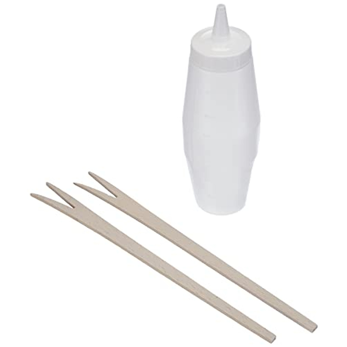 patisse Poffertjes Pan Set with Recipes Mixing Bottle and Reeds, Aluminium, Black, 25 cm 6 Units