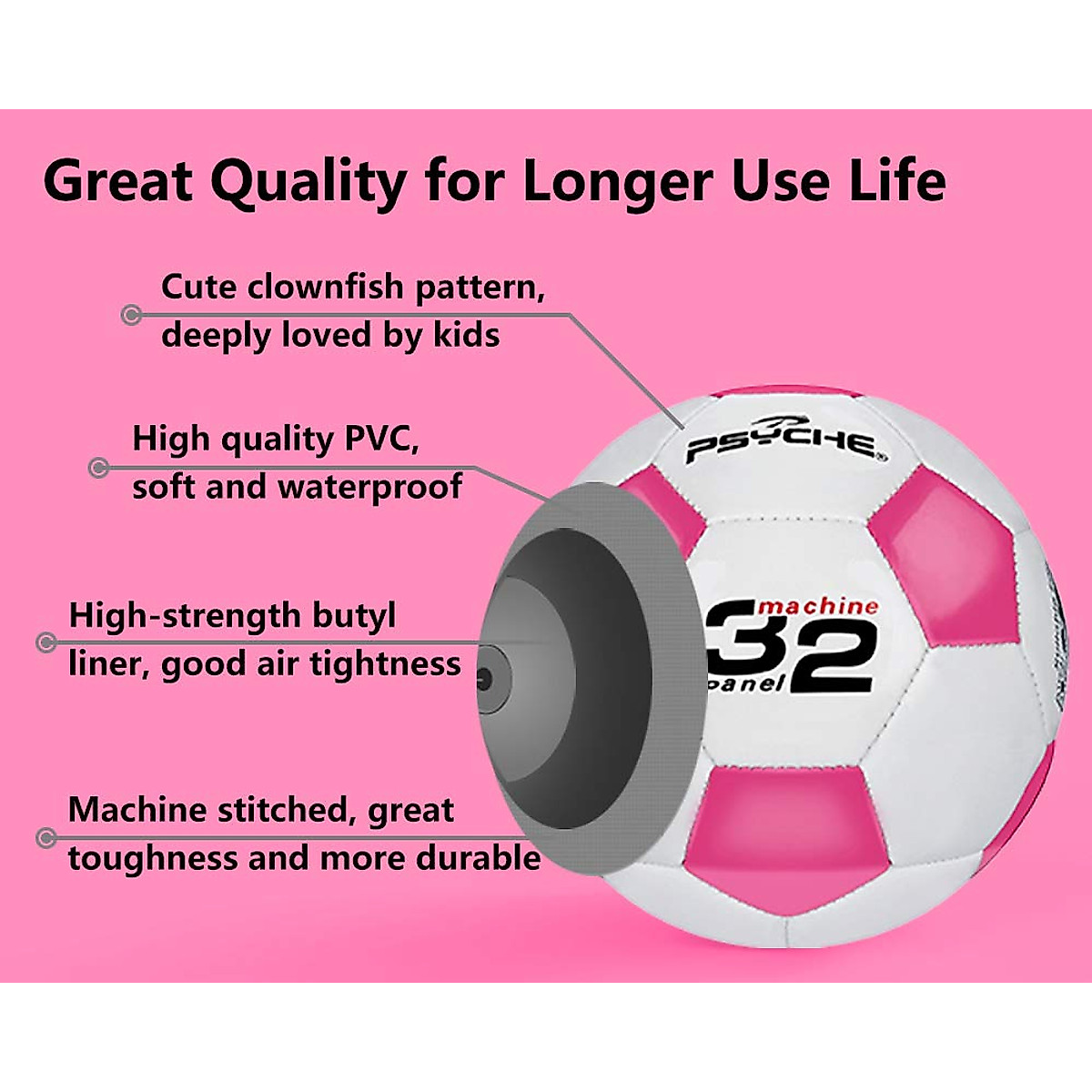 Wisdom Leaves Mini Soccer Ball for Kids/Toddlers,Small Soccer Balls Size 1.5,Baby Toy Balls for Indoor and Outdoor Play Games,Soft and Lightweight（160g）