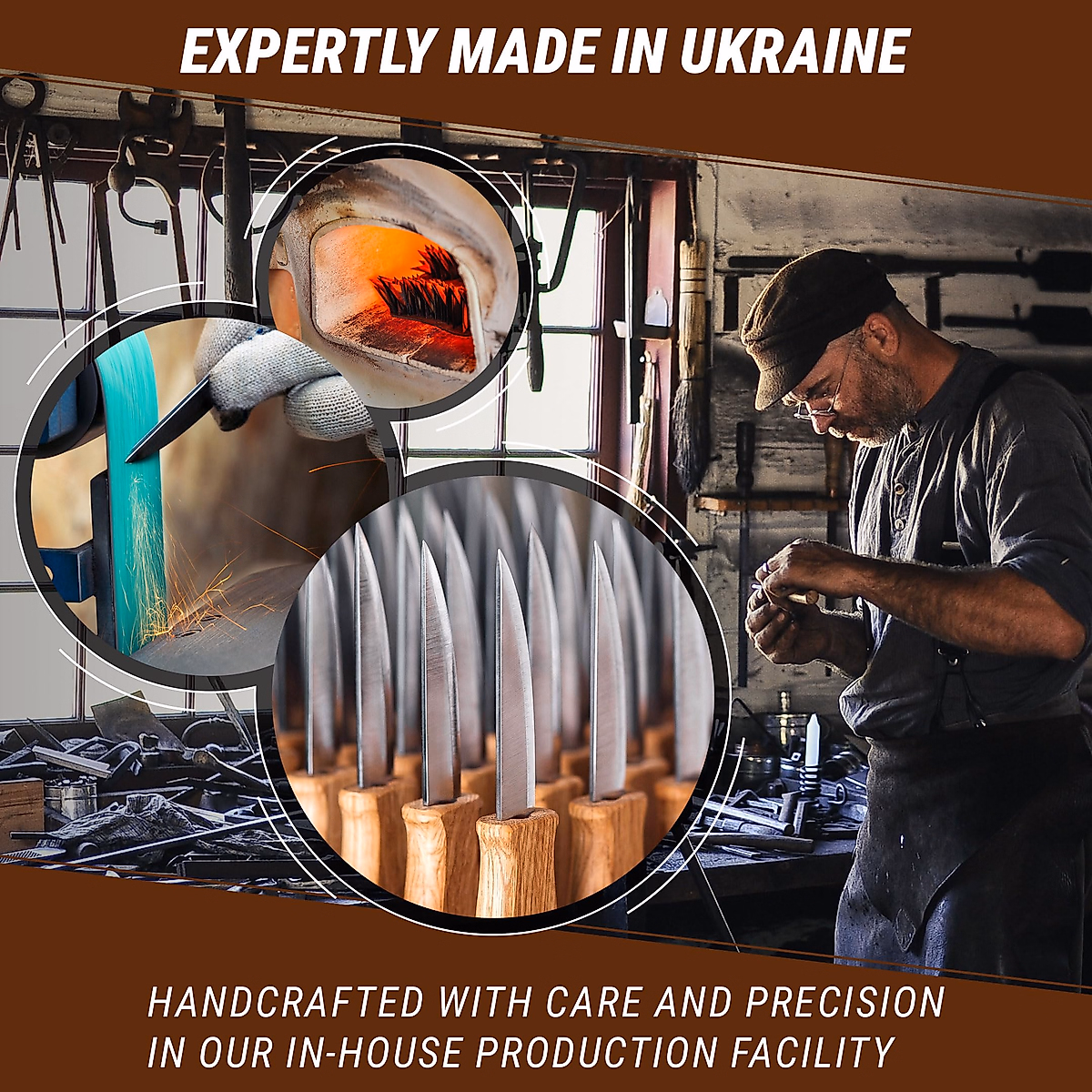 BeaverCraft Sloyd Knife C4s 3.14" Wood Carving Sloyd Knife with Leather Sheath for Whittling and Roughing for Beginners and Profi Durable High Carbon Steel - Spoon Carving Tools Thin Wood Working