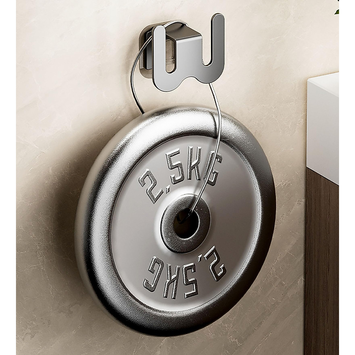 YIKANGHENG Black Slipper Rack, 3 Inch x 2 Inch Aluminium No Punching Hole Slipper Holder for Hanging Slipper, Making Your Room Tidy, Used for Bedroom and Bathroom (Black)