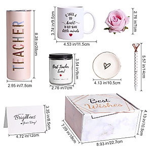 7 PCS Teacher Appreciation Gifts,Teacher Gift for Women Men,Best Teachers Gift from Students,Gift Basket Box for New Teachers,Thanksgiving,Christmas Gifts