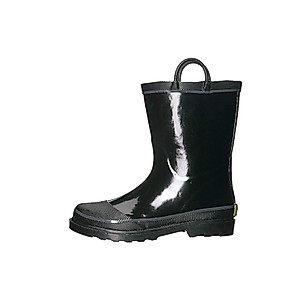 Western Chief Kids Firechief 2 Rainboot (Toddler/Little Kid/Big Kid) Black 2 Little Kid M