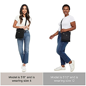 Baggallini womens Go Bagg with RFID Phone Wristlet, Black Gold Hardware, One Size US