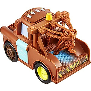 Disney Cars Toys Track Talkers Mater, 5.5-in, Authentic Favorite Tow Truck Movie Character Sound Effects Vehicle, Fun Gift for Kids Aged 3 Years and Older