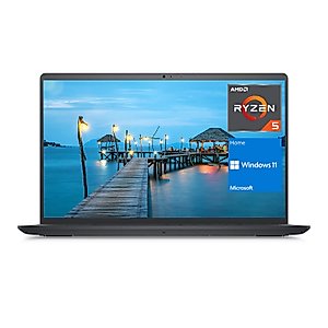 Dell Inspiron 3515 Laptop, 15.6" HD Screen, AMD Ryzen 5 3450U Processor, 16GB RAM, 512GB PCIe SSD, Webcam, SD Card Reader, HDMI, Wi-Fi, Windows 11 Home, Carbon Black