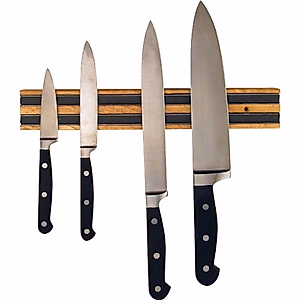 Winco Magnetic Kitchen Knife Holder: 18-inches