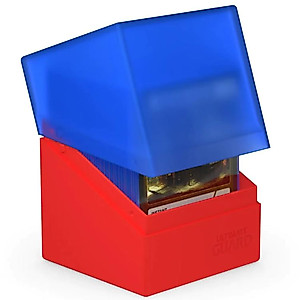 Ultimate Guard Boulder 100+, Deck Case for 100 Double-Sleeved TCG Cards, Poppy, Secure & Durable Storage for Trading Card Games, Soft-Touch Finish