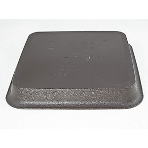 Square Plastic Humidity Tray for Bonsai Tree and Indoor Plants (Inner) 7.25"x 7.25"x 1" - Dark Brown