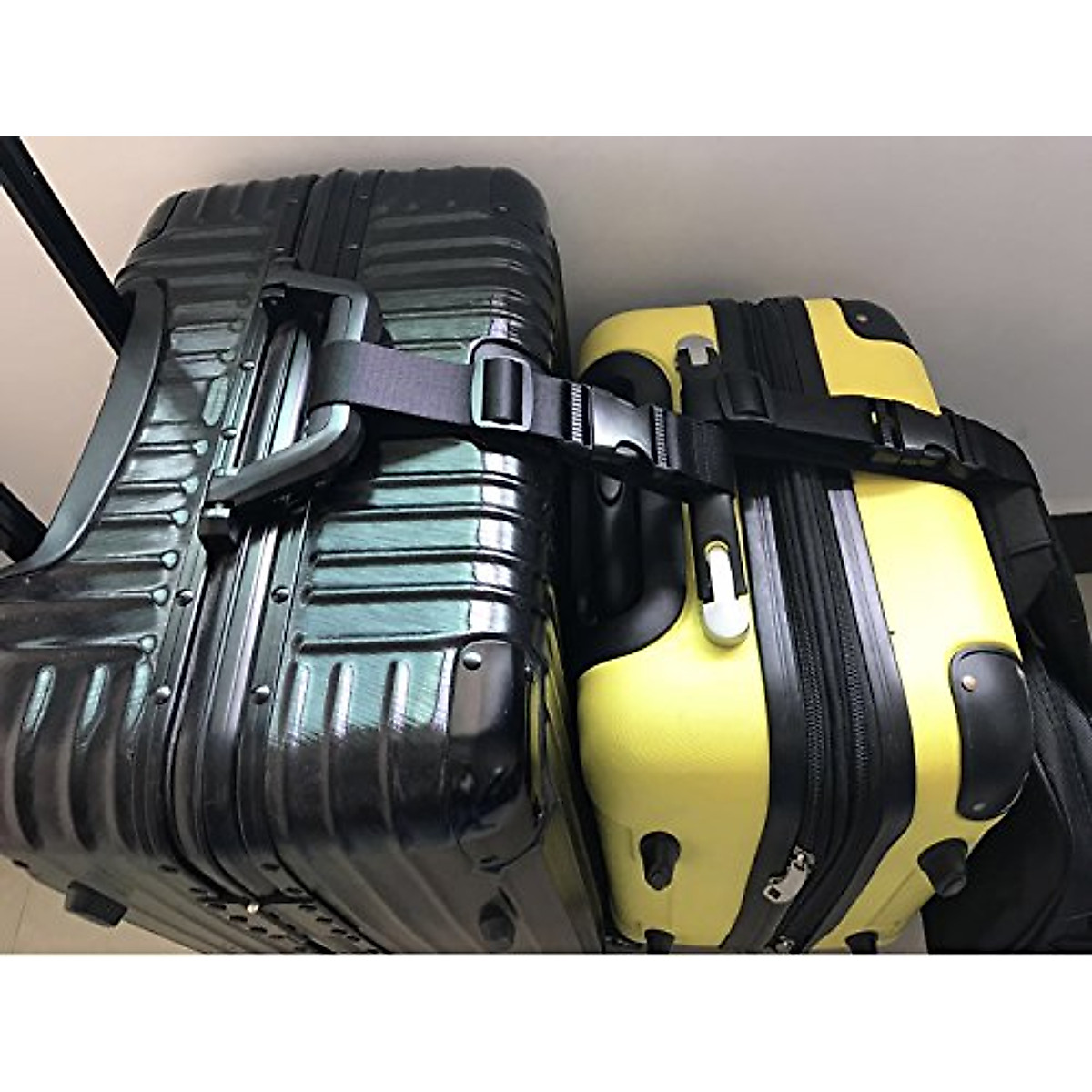 2pcs Two Add a Bag Luggage Set Strap Travel Luggage Suitcase Adjustable Belt Travel Accessories Travel Attachment - Connect Your 3 luggages