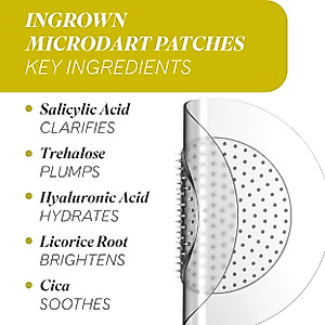Fur Ingrown Concentrate and Microdart Patches Bundle: Smoothe, Soothe, and Treat Ingrown Hairs and Effectively Clear Up Ingrown Hair Bumps