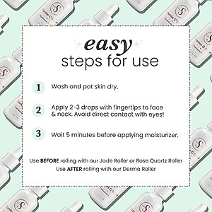 ﻿Sdara Skincare Vitamin C Serum for Face with Hyaluronic Acid 5% - 1 fl oz Skin Brightening Face Serum to Reduce the Look of Sun, Age, and Dark Spots