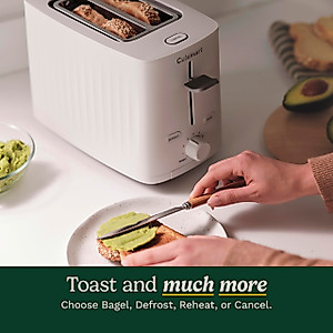 Cuisinart Soho™ Collection 2-Slice Toaster, 7 Toaster Setting, Defrost, Reheat, and Bagel Setting, Convenient Rear Cord Storage, Truffle, CPT-7TR