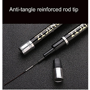 ZFF Fishing Rod Carbon Fiber Hand Pole Ultra Hard Ultralight Carp Rod 3.6m 3.9m 4.5m 4.8m 5.4m 5.7m 6.3m 7.2m 8.1m Rivers Lakes Reservoirs Streams 28 Tone (Size : 4.8m)