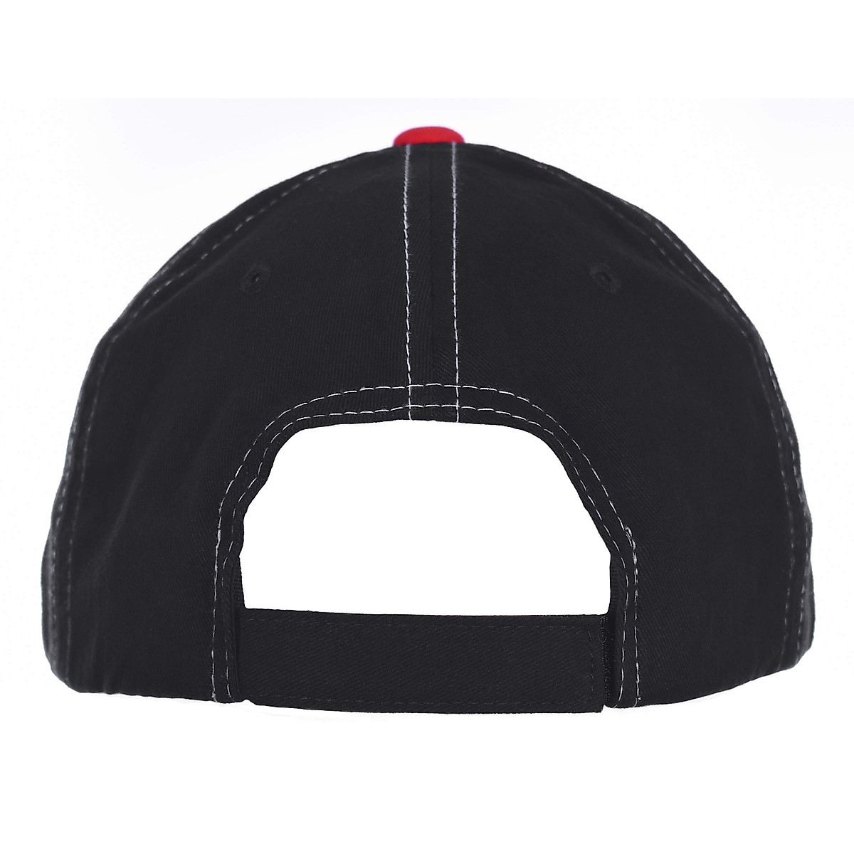 Checkered Flag Men's Ford Mustang Logo Cap Adjustable Red & Black Hat