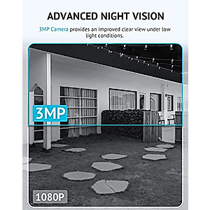 LaView 3MP Wireless Camera for Home/Outdoor Security (2 Pack), 2K Battery Powered WiFi Camera with Night Vision, 270-Day Battery Life, AI Human Detection, 2 Way Audio, Siren, IP66, Works with Alexa