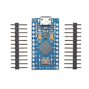 diymore Arduino Pro Micro 16MHz 5V with 2-Row Pins Header Module Board ATmega32U4 Module Board Micro USB Pro Micro Development Board Microcontroller