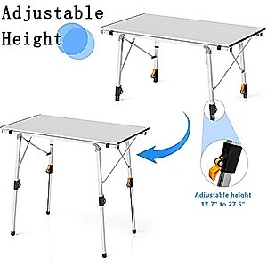 DOUBAO Outdoor Camping Table Portable Telescopic Folding Table Picnic Multipurpose Foldable Ultralight Camp Table