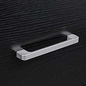 susici Wood 2 Drawer Lateral File Cabinet for Home Office,Lateral Wooden Filing Cabinet with Metal Handles for Letter/Legal/A4/F4 Size Hanging Files,30W x 16D x 24H (Black)