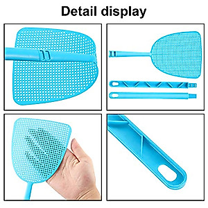 10 Pieces Fly Swatter, Colorful Strong Flexible Manual Fly Swat Set Plastic Durable Fly Swatter