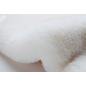 Caracilia Women Luxury Faux Fur Coat Jackets Wrap Cape Shawl for Wedding Party