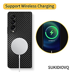 2 Pack for Samsung Galaxy Z Fold 4 Phone Sticker Skin Wrap 3M Vinyl Ultra Thin Slim Ultralight Decal Glass Protector Film Protective for Back Side Borders Camera