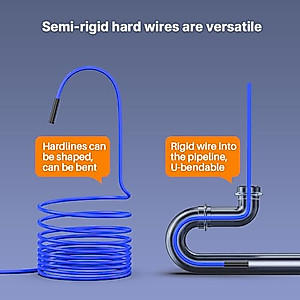 Oiiwak Inspection Camera丨Borescope丨HD Digital Industrial Endoscope丨 5.5mm Waterproof Drain Snake Camera 丨1080P 4.3" Screen 丨Automotive Plumbing Sewer Wall Camera with Light丨11.5ft丨Christmas Gift