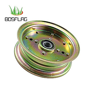 BOSFLAG 539132728 Idler Pulley Replaces Husqvarna 539132728 Idler Pulley, Husqvarna 589766102, 539112196, 589766101 Pulley for Husqvarna RZ4623, MZ6128, Z246, RZ46i, MZ61, RZ5424, MZ5225 Lawn Tractors