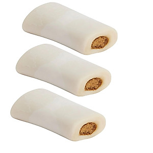 MPP Stuffed Cheese Shin Bones 4 Inch Refillable Nutritious Dog Dental Care Chews (5 Bones)