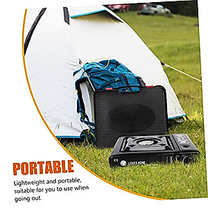 Toddmomy 1 Set Portable Cassette Furnace water bottle backpack griddle for gas grill portable gas burner fuel camp stove outdoor cookware tools backpack on foot abs travel Windproof stove