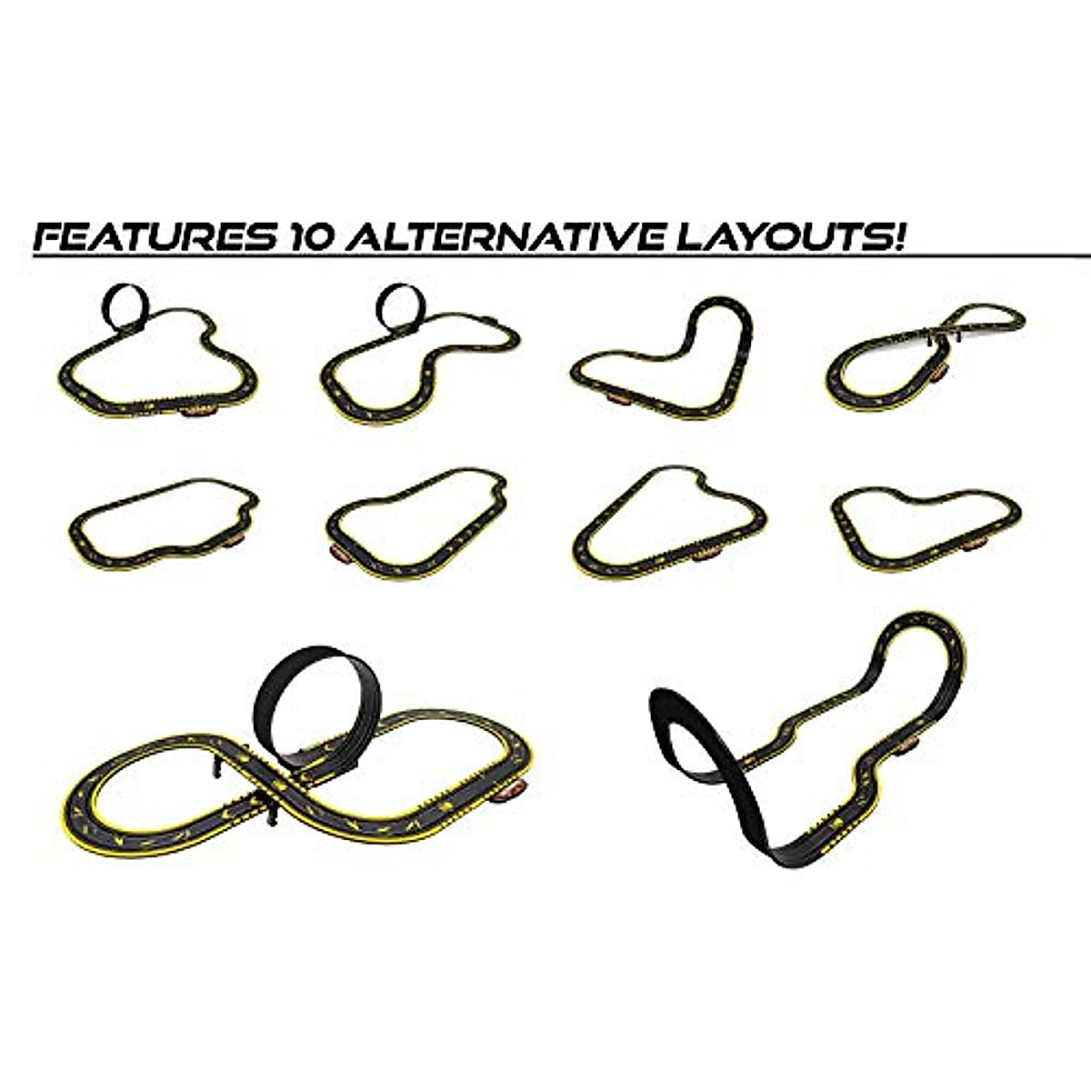 Scalextric Micro Scalextric Justice League Batman vs Joker Battery Powered 1:64 Slot Car Race Track Set G1155T ,Black