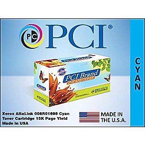 PCI Brand Compatible Toner Cartridge Replacement for Xerox 006R01698 Cyan Toner Cartridge 15K Yield
