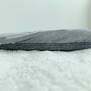 Ustide Nursery Kids Rug Creeping Crawling Mat Elephant Baby Rug Childrens Floor Area Rug Mat 100% Cotton Baby Crawling Mat Round Infants School Carpet Decor, Gray Round Cartoon Mat