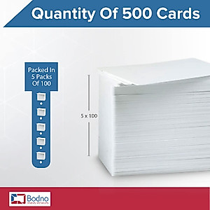 500 Pack - Bodno Premium CR80 30 Mil Graphic Quality PVC Cards