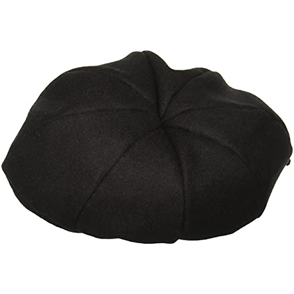 San Diego Hat Company Women's Wool Cap with Self Fabric Bow, Black, One Size