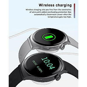 FILIEKEU Smart Watch for Men Women 1.5 Inch Screen Blood Pressure Oxygen Sleep Monitor Bluetooth Call Smart Watches IP68 Waterproof Fitness Tracker Smartwatch for Android iPhone Gold