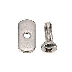 ihreesy Stainless Steel Kayak Rail Screw,4PCS T Bolt Track Screws Track Nuts Rail Tie-Down Accessory Canoe Rail Track Screws Kayak Boat Hardware Accessories