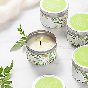 Sage Candles for House Energy Cleansing,4 Pack House Warming Gifts New Home Pure White Sage Candle Set for Chakra Healing-18oz 120 Hour Long Lasting Natural Soy Wax Aromatherapy Candle