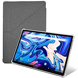 FEONAL K116/K118 Leather Protective Case for 10/10.1 Inch Tablet, Tablet 10 Inch Drop-Proof Protective Case- Grey