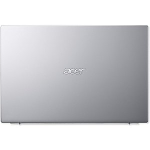 acer Aspire Slim Laptop, 15.6" Full HD Display, Intel Celeron N4500 Processor, 8GB DDR4 Memory, 384GB Storage, WiFi 5, Microsoft 365 1-Year Subscription, Windows 11 Home in S Mode，Silver, JVQ MP