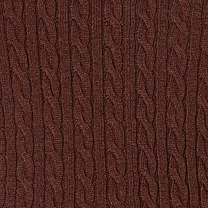 Amazon Essentials Women's Lightweight Long-Sleeve Cable Crewneck Sweater (Available in Plus Size), Light Pink, Large