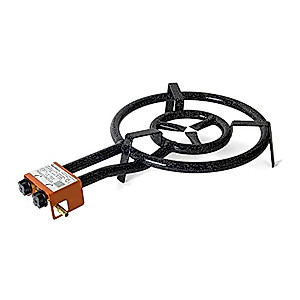 Garcima G400 Paella Propane Gas Burner, Enamel Steel, 16 inches