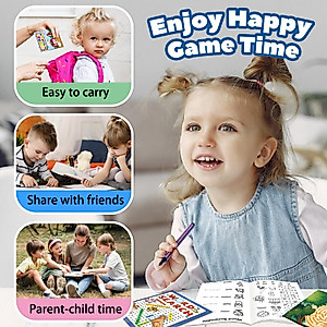 Kalysky 24 Mini Activity Books for Kids Party Favors ages 4-8 8-12,Fun and Challenges include Mazes, Dot to Dot,Word Search, Word Scramble and More for Goodie Bag Stuffer Classroom Activity