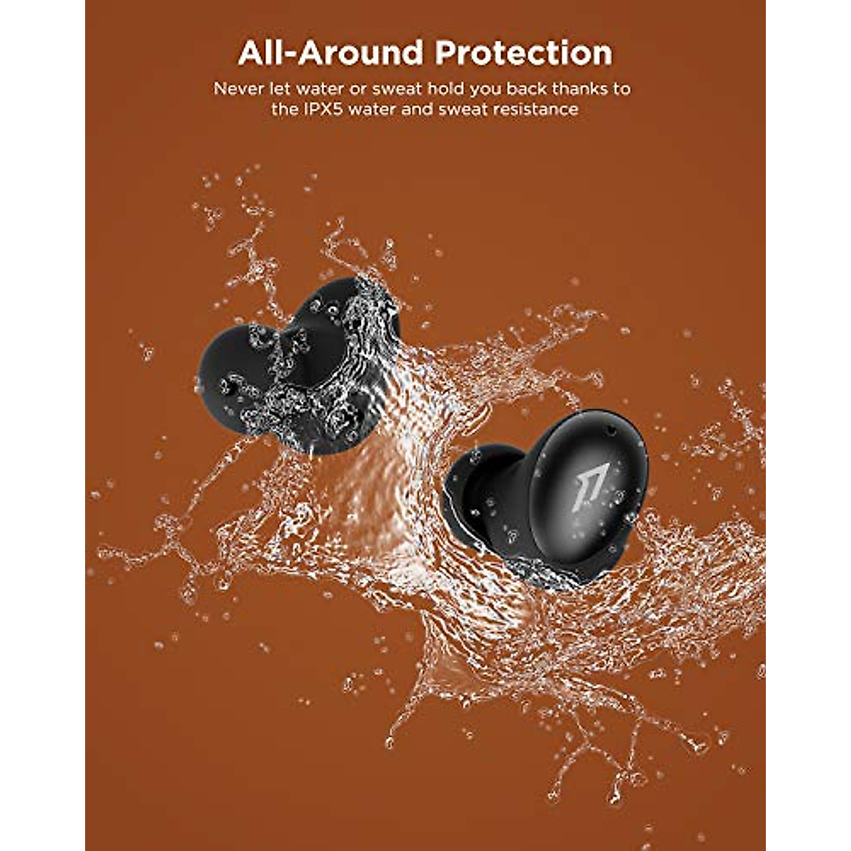 1MORE Colorbuds Wireless Earbuds Bluetooth 5.0 Headphone with Fast Charging, Qualcomm Chip IPX5 Waterproof Stereo in-Ear Earphones CVC8.0 Build-in Dual Mic ENC Auto Play/Pause, 22H