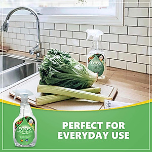 ECOS® Non-Toxic Fruit + Veggie Wash: 22oz Spray Bottle by Earth Friendly Products (Pack of 2)