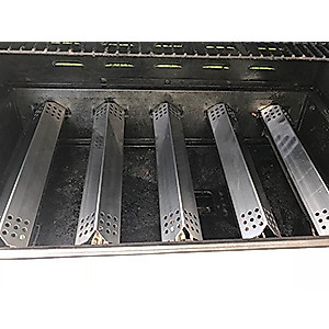 Hisencn Stainless Steel Burner Pipe Tube, Heat Plate Shield Tent, Igniter Electrode Repair KIT Replacement for Kitchen Aid 720-0733A, 720-0745, 720-0745B 4 Burner Gas Grill Models