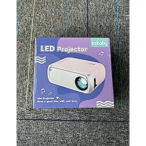 Mini Projector Home Theater Portable Upgrade 1080P Supported, Phone Can Connect to Movie Wirelessly, Compatible with Smartphone/ Tablet/ Laptop/ TV Stick/ USB Drive, mint green (VF270GW)