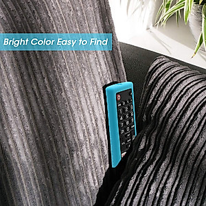 Silicone Protective Case for LG AKB75095307 AKB75375604 AKB74915305 Remote Control, Shockproof Anti-Lost Remote Cover Holder Skin Sleeve Protector for LG Smart TV Remote (Glow Blue)
