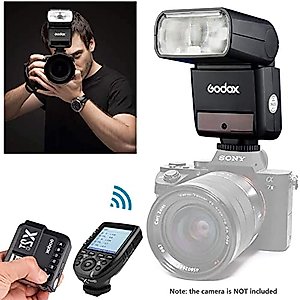 Godox TT350S Flash Speedlite for Sony Camera, 2.4G Wireless GN36 1/8000s HSS TTL Camera Flash Compatible for Sony Camera A7 A7R A7S A7-II A7-III A7R-II A7R-III A7S-II A6300 A6000 etc