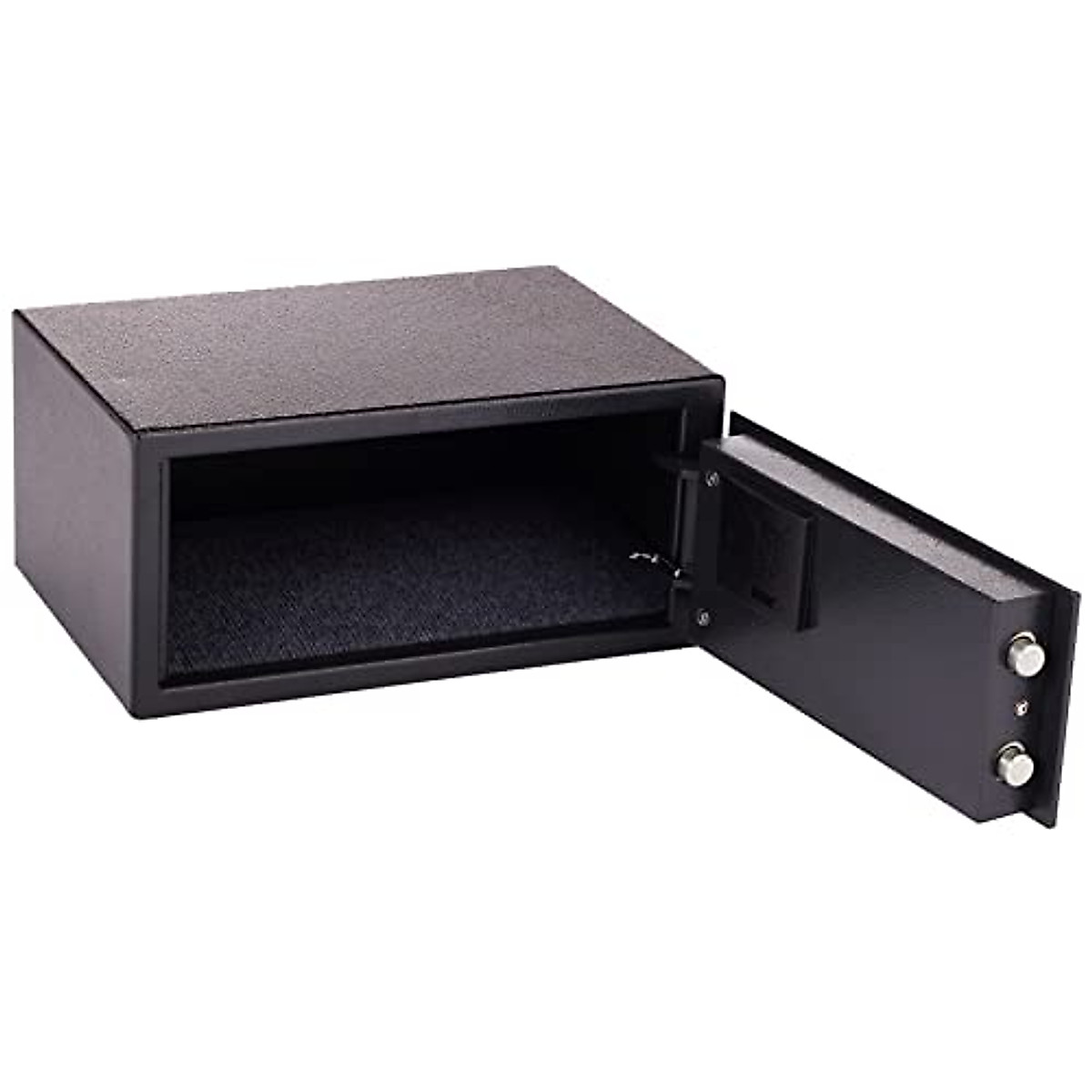 SentrySafe Black Steel Safe with Card Swipe Reader and Digital Keypad Lock, Small Safe with Interior Lighting and Bolt Down Kit, 0.41 Cubic Feet, H060ES